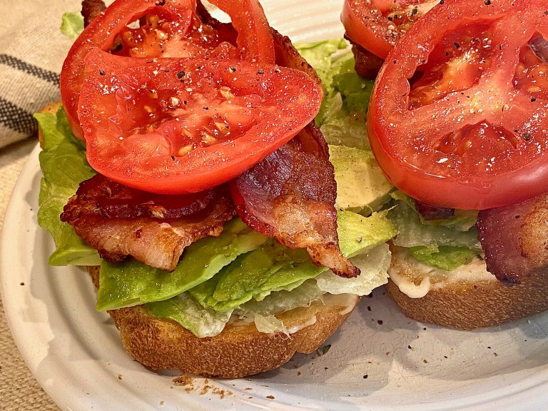 Loaded Open-Faced Breakfast BLT’s. – Deepfrieddiamonds