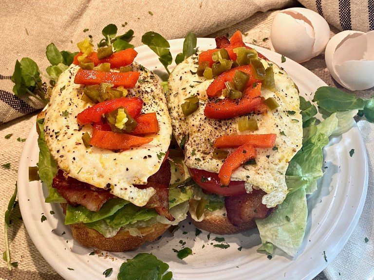 Loaded Open-Faced Breakfast BLT’s. – Deepfrieddiamonds