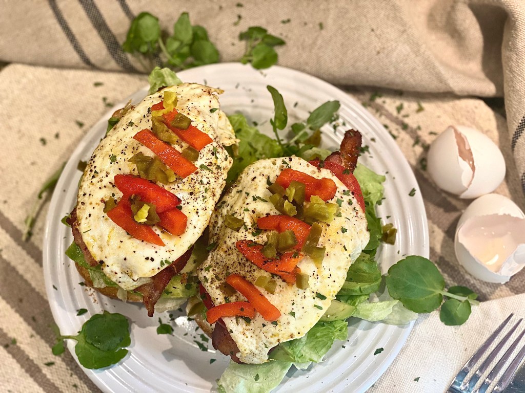 Loaded Open-Faced Breakfast BLT’s. – Deepfrieddiamonds