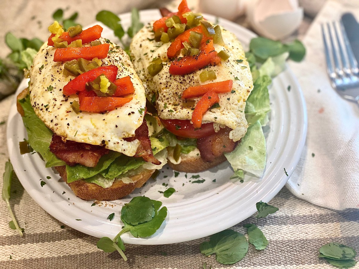 Loaded Open-Faced Breakfast BLT’s. – Deepfrieddiamonds