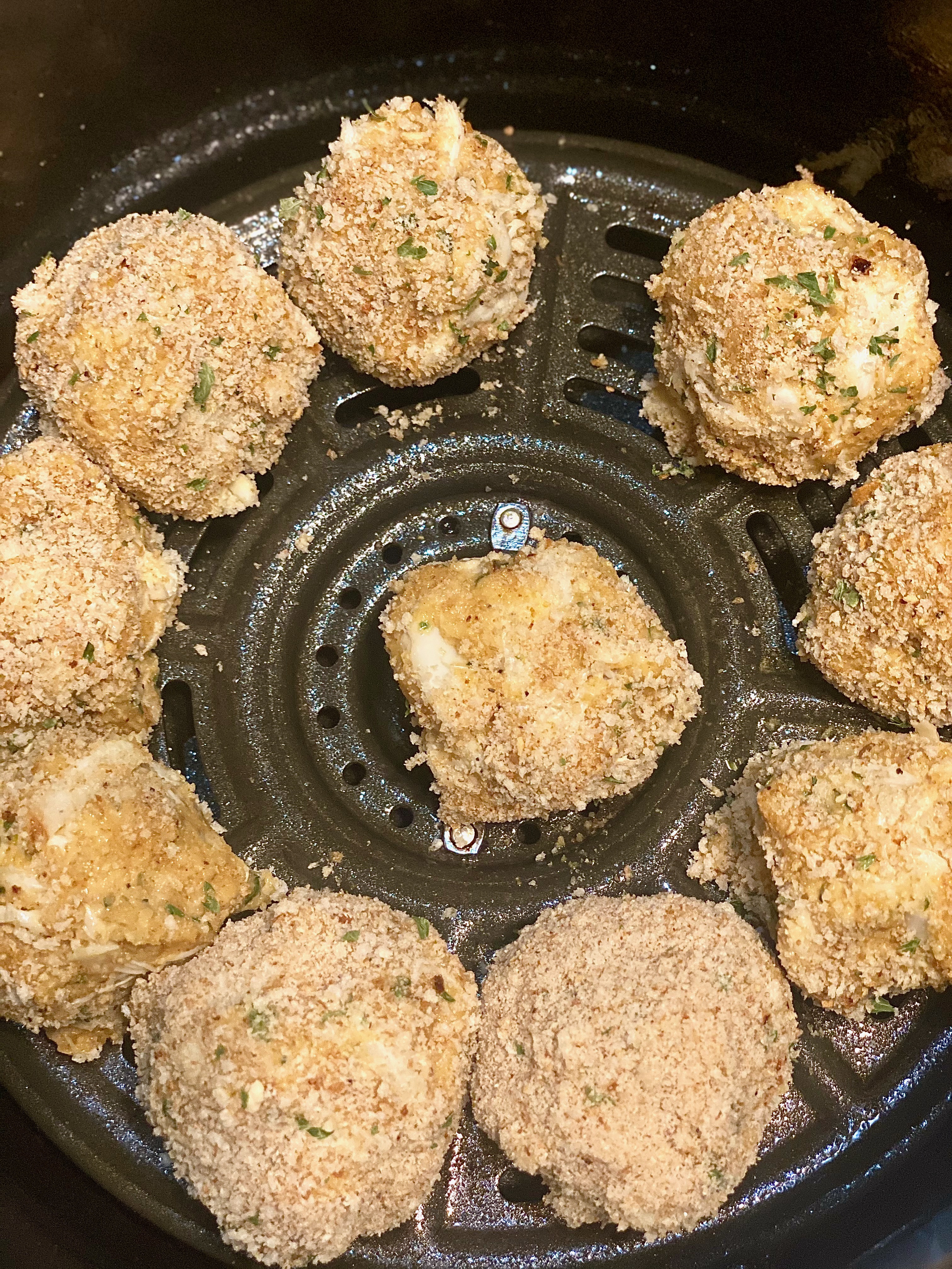 Jumbo Lump Crab Meat Balls Topped With Lemon Pepper Aioli ...