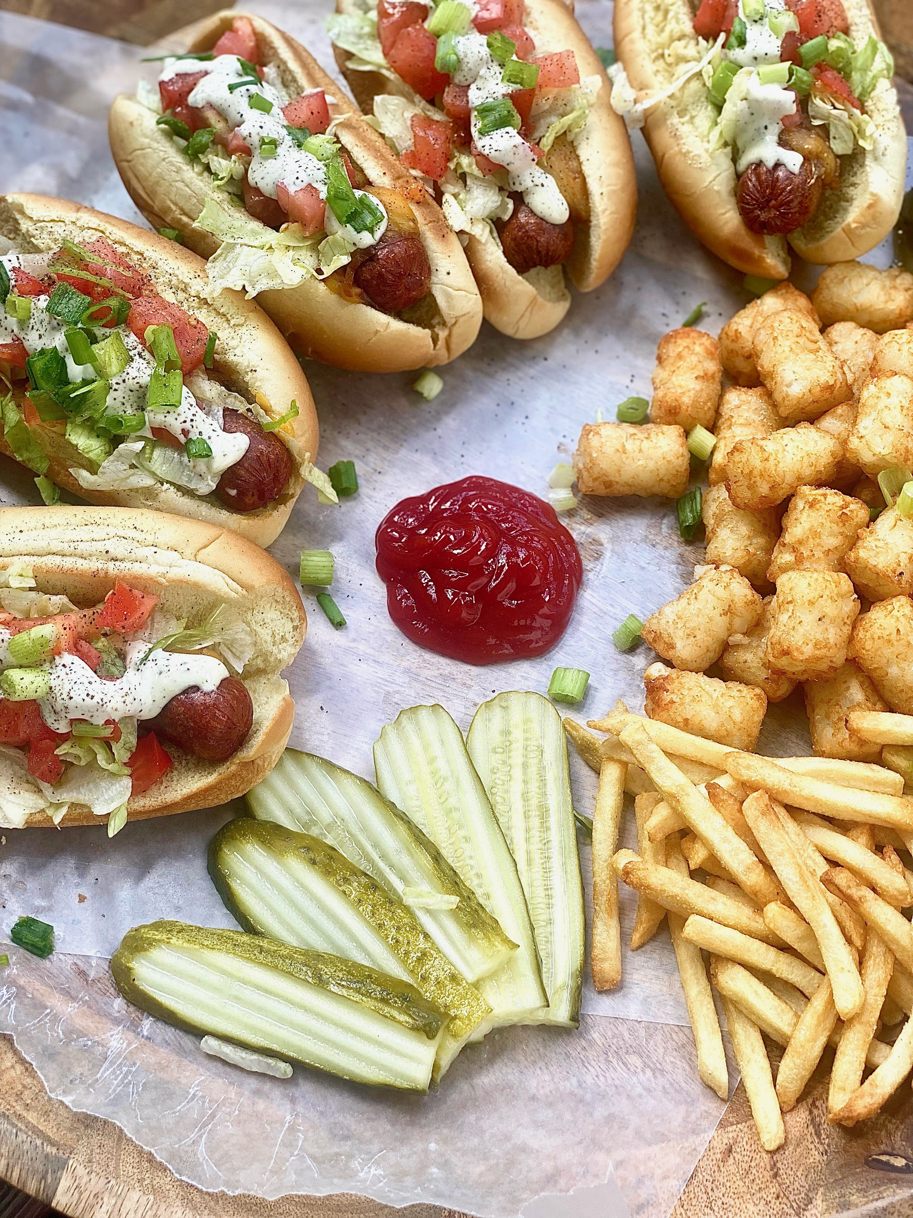 Cheddar Bacon Ranch Loaded Hot dogs! – Deepfrieddiamonds