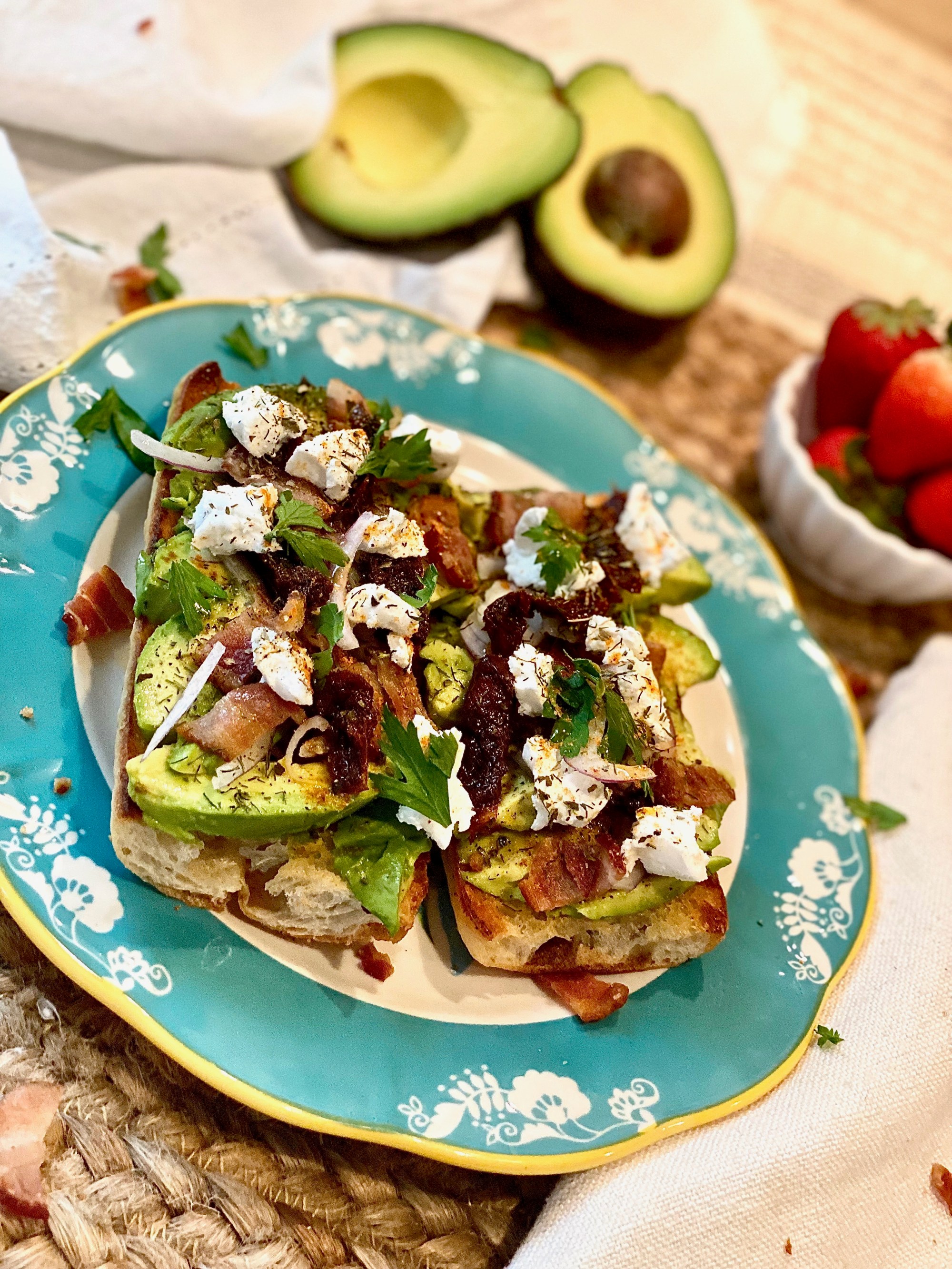 Beautifully Loaded Avocado Toast On A Baguette! – Deepfrieddiamonds