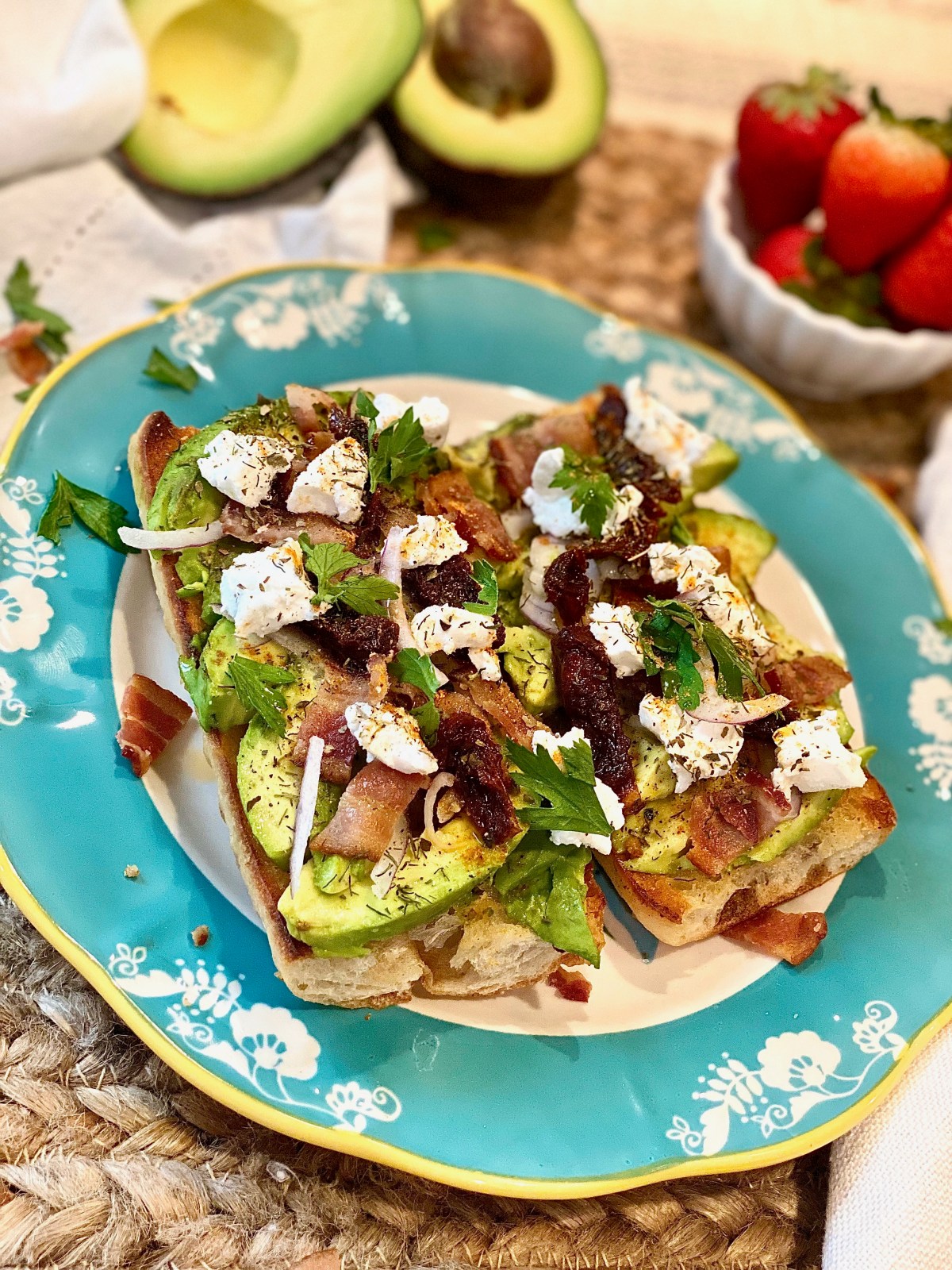 Beautifully Loaded Avocado Toast On A Baguette! – Deepfrieddiamonds