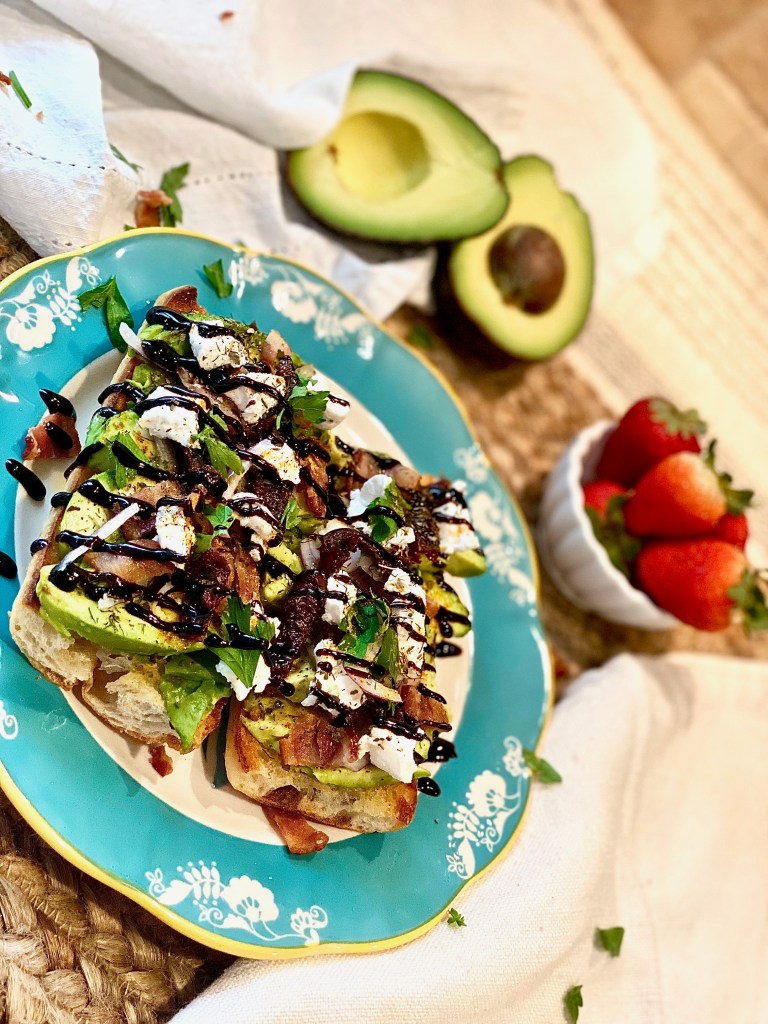 Beautifully Loaded Avocado Toast On A Baguette! – Deepfrieddiamonds