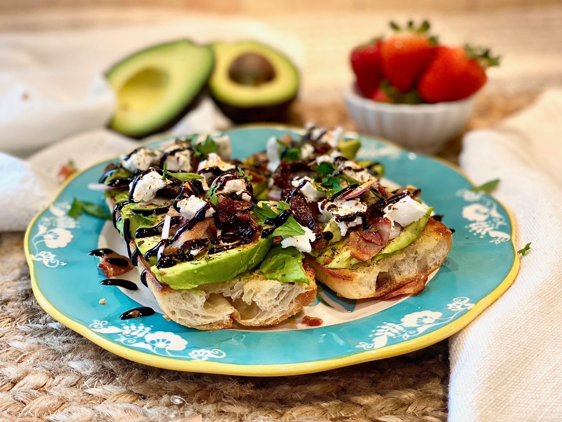 Beautifully Loaded Avocado Toast On A Baguette! – Deepfrieddiamonds