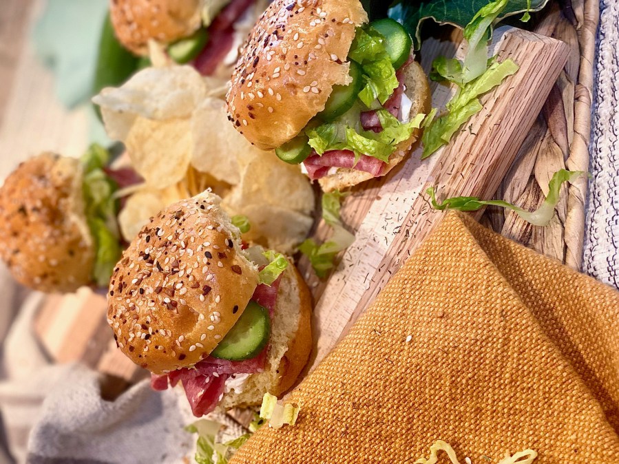 Salami, Cream Cheese, and Cucumber Sliders. – Deepfrieddiamonds